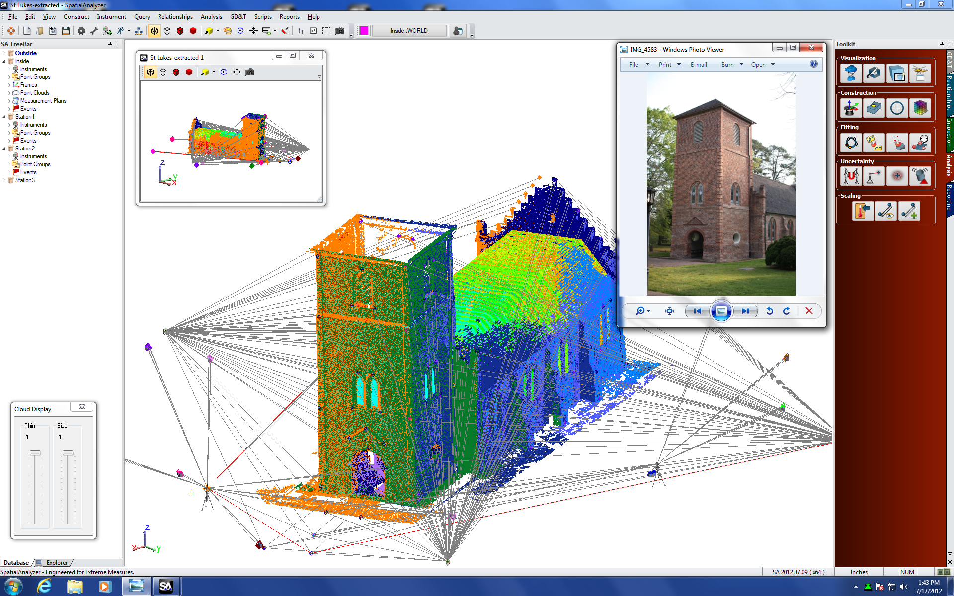 Screenshots | SpatialAnalyzer | New River Kinematics
